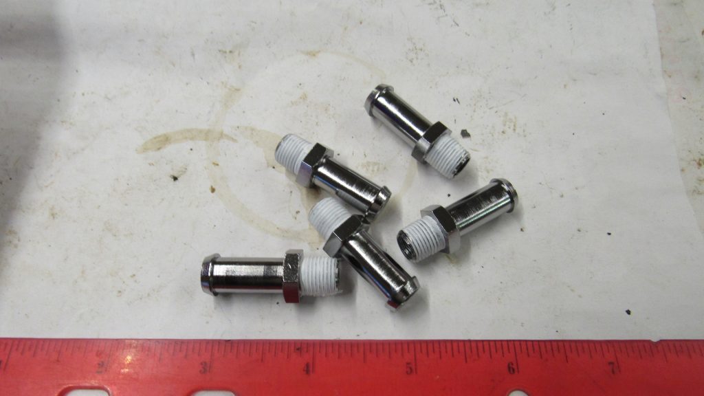 Harley Shovelhead, Evolution *Chrome*Gas and Oil Line Fitting. 1957-99 ...